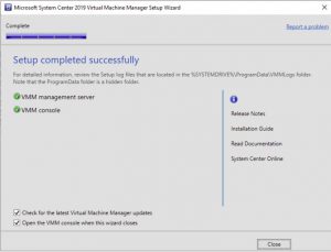 Step by step guide on how to install Microsoft's System Centre Virtual ...