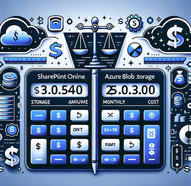 SharePoint vs Azure Blob Storage Cost Calculator